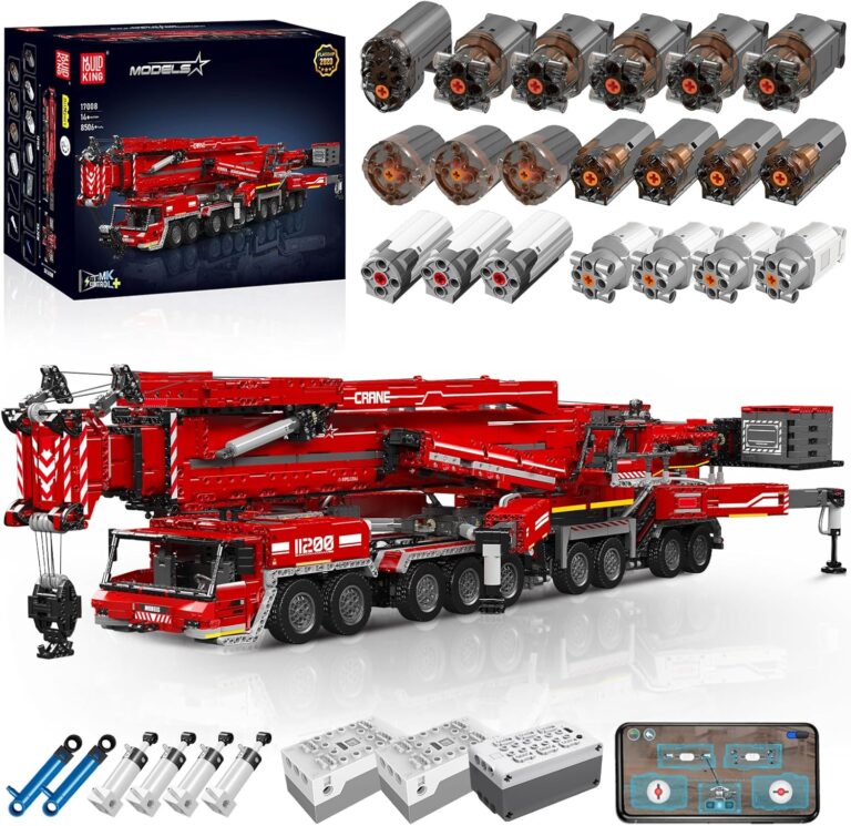 Mould King 17007 17008 Motorized LTM 11200 Crane Building Bricks